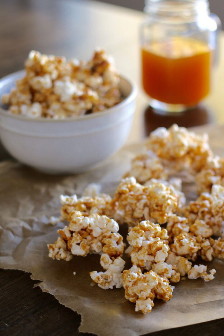 Apple Cider Caramel Popcorn - Wright Family Table