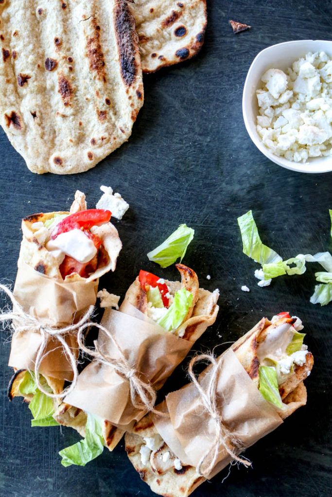 Chicken Flatbread Wraps - Wright Family Table