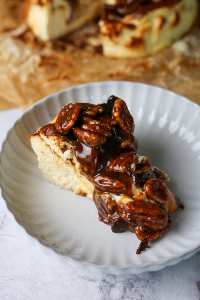 Pecan Pie Basque Cheesecake - Wright Family Table